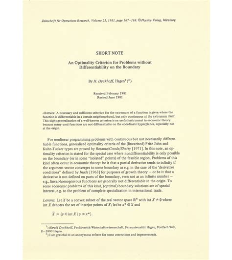Pdf An Optimality Criterion For Problems Without Differentiability On The Boundary