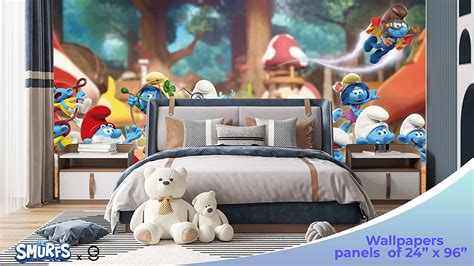 Wallpaper Vinyl The Smurfs Series Theme L Decalmania Usa