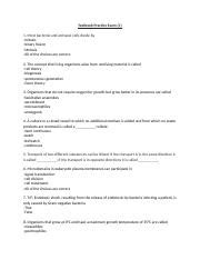 Textbook Practice Exam 1 Docx Textbook Practice Exam 1 1 Most Bacterial And Archaeal Cells