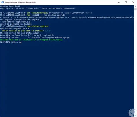 How To Update Npm With Powershell In Windows 10