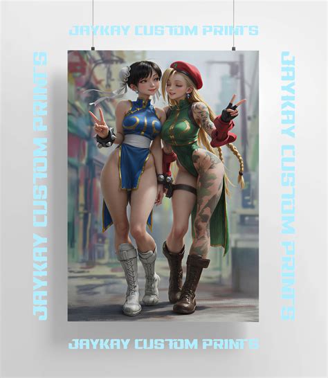 Chun Li Cammy Street Fighter Capcom Game Anime Hot Poster Print No