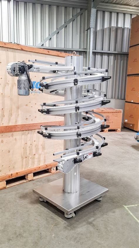 Modu Spiral Conveyor Compact Efficient Product Handling Eqm