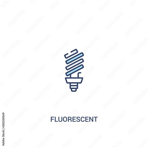 Fluorescent Concept 2 Colored Icon Simple Line Element Illustration Outline Blue Fluorescent