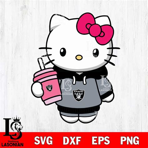 Las Vegas Raiders Pretty Hello Kitty Lasoniansvg