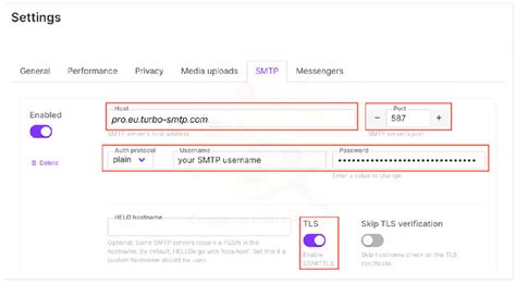 How To Set Up The Turbosmtp Settings For Listmonk