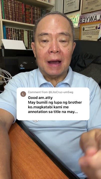 Kasama Ba Sa Bilihan Ang Right Of Way Sa Titulo Youtube