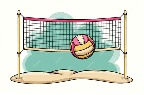Volleyball Net And Ball