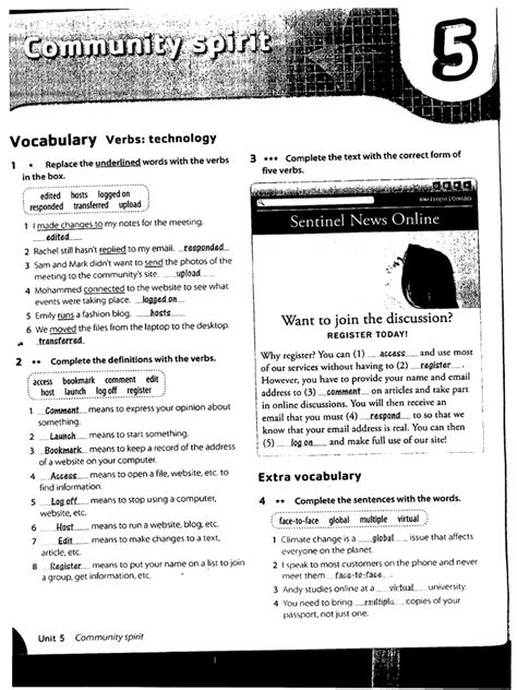 Workbook Answer Key Unit 5 Pdf