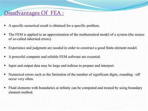Introduction To Finite Element Analysis Pptx