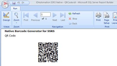 SSRS QR Code Barcode Generator With Swiss QR TLV Base UTF