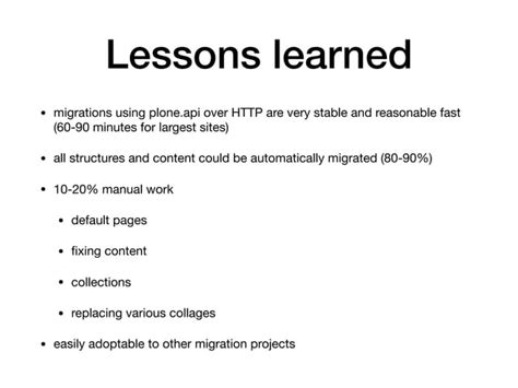 plone migrations using plone restapi ppt