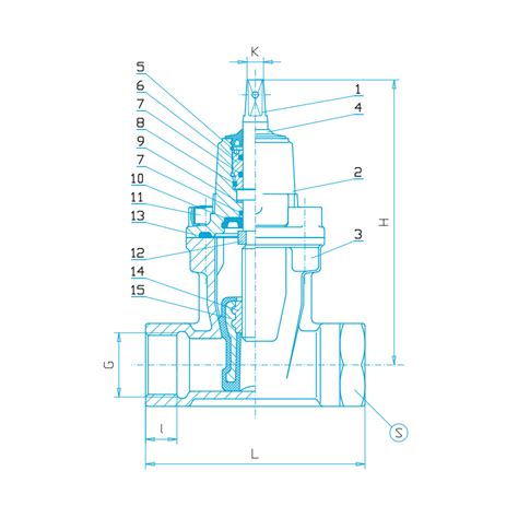 Threaded Valve Dn 25mm If 1 With Replaceable Spindle Seal Ductile Iron
