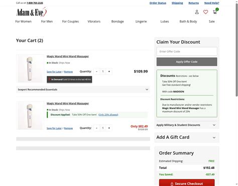 Adam And Eve Coupon Codes 50 Off May 2026