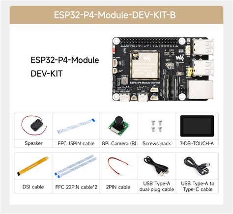 Esp32 P4 Module High Performance Devboard Esp32 P4 And Esp32 C6