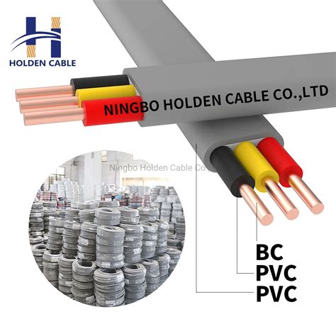 Copper CCS CCA Electric Wiring PVC Flat Twin And Earth Wire Cables Flat Cable And 2c Flat Cable
