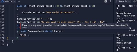 How Can I Call The Main Method In Another Method Rcsharp