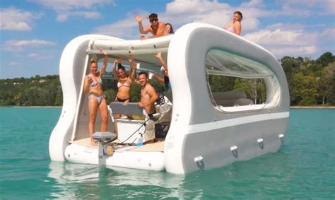 Inflatable 2 Story Electric Catamaran Party Lounge