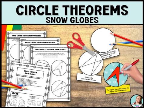 Geometry Circle Theorems Snow Globe Math Craft Teaching Resources