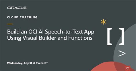chaitanya sai ganne on linkedin build an oci ai speech to text app using visual builder and