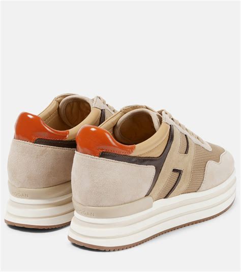 Hogan Midi H222 Suede Platform Sneakers Hogan Hogan Midi H222 Suede Platform Sneakers Hogan