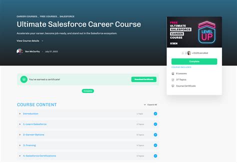 Navigate Your Salesforce Ben Course Courses