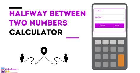 Halfway Between Two Numbers Calculator Online