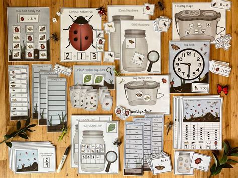 Bug Unit Math Pack Etsy Math Activities Bug Coloring Pages Bugs