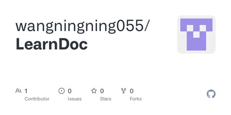 Github Wangningning055learndoc