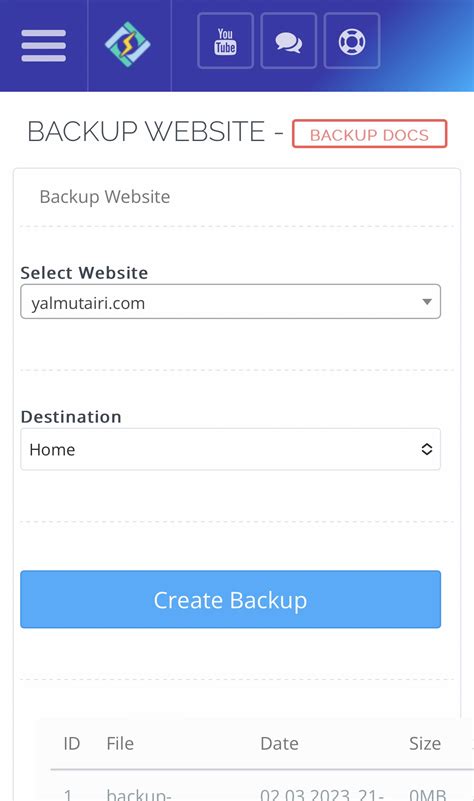 Backup Does Not Exist In Restore Option Bug Report Cyberpanel Community