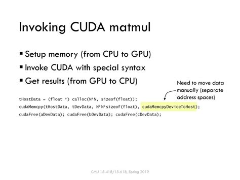 Recitation 2 Gpu Programming With Cuda Ppt Download