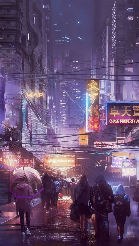 Cyberpunk Night City Art 4k 860h Wallpaper Iphone Phone