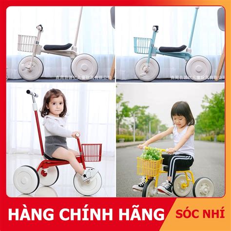 Mua Xe đạp cho bé từ 1 đến 6 tuổi Xe đạp 3 bánh cho bé 2 tuổi 3 tuổi Muji cao cấp Xe đẩy cho