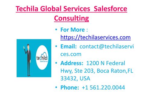 Ppt Techila Global Services Salesforce Consulting Powerpoint Presentation Id 8215185