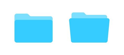 File Folder Icons Blue Folder Icons File Folder In Flat Style File Folders 44311251 Vector