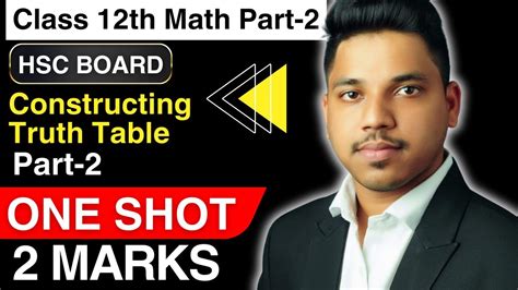 How To Prepare Truth Table Including 3 Variables Example Class
