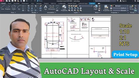 How To Do Page Setup In Layout And Scale Setting In Autocad How To Set Drawing In Layout Youtube
