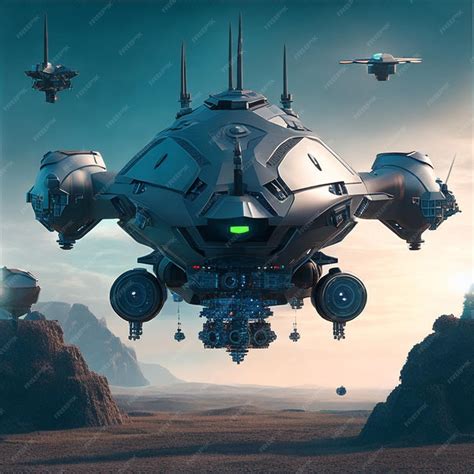 Premium Ai Image Sci Fi Drone