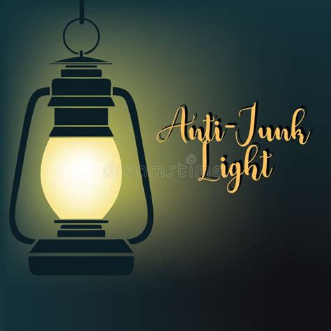 Anti Junk Light Poster Stock Vector Illustration Of Antijunk 302601493