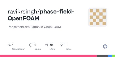 Github Ravikrsinghphase Field Openfoam Phase Field Simulation In Openfoam