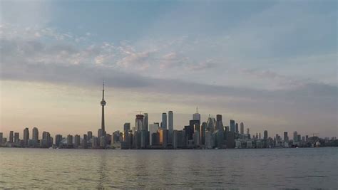 Skyline Of Toronto From Across The Lake In Ontario Canada Image Free