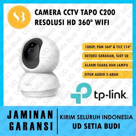 Jual Camera CCTV 360º Wifi TP LINK Tapo C200 Resolusi 1080P di Seller
