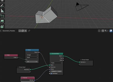 Is Extrude Face Along Normal That Can Be Done In Edit Mode Also Possible In Geometry Node