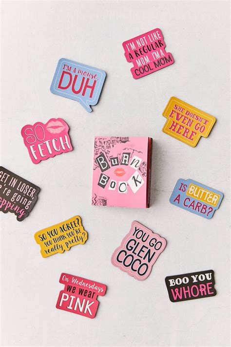 Mean Girls Mini Burn Book Magnet Set Ts From Urban Outfitters