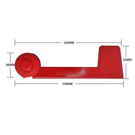 2pcs Mailbox Flag Replacement Metal Mailbox Flag Replacement Kit Red