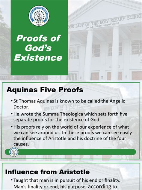 Lesson 2 Proofs Of Gods Existence Download Free Pdf Thomas Aquinas Soul