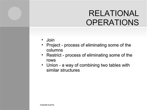 Presentation On Dbmsrelational Calculus Ppt Databases Computer