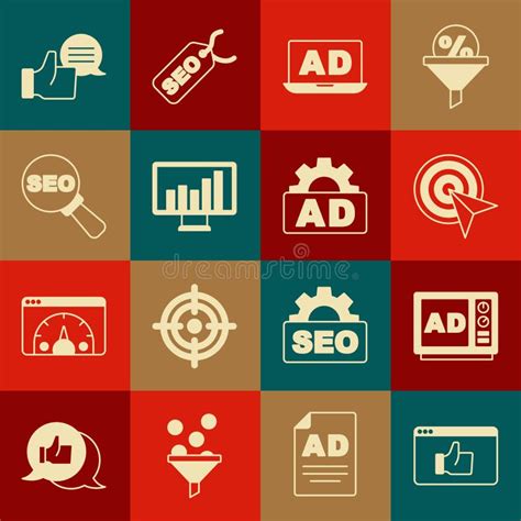 Set Customer Product Rating Advertising Target Monitor With Graph Chart Seo Optimization