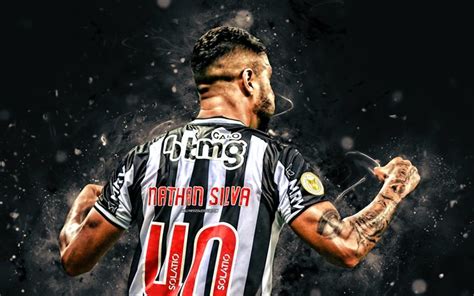 다운로드 4k 나단 실바 뒷모습 아틀레티코 미네이루 브라질 세리에 A 브라질 축구 선수 네이선 실바 4k 축구 검은색 추상 배경 나단 클럽 아틀레티코