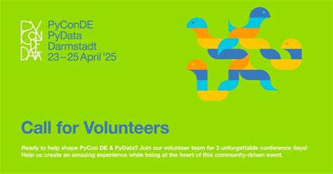 Join The Pycon De And Pydata Conference As A Volunteer Pycon De And Pydata