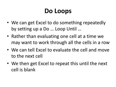 Ppt 12 Visual Basic If Statements And Do Loops Powerpoint